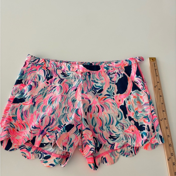 Lilly Pulitzer | Shorts | Lilly Pulitzer Side Zip Colorful Scalloped ...